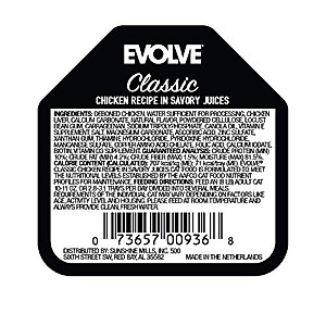 Evolve Classic Crafted Meals Chicken Recipe Cat Food (Pack of 15)