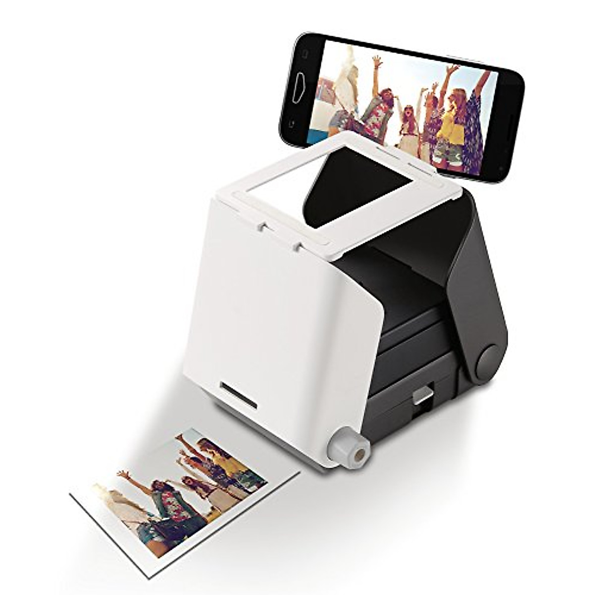 KiiPix Portable Portable Printer & Photo Scanner Compatible with FUJIFILM Instax Mini Film, Black