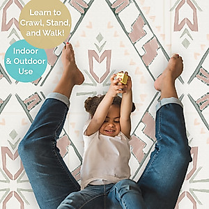 JumpOff Jo Baby Play Mat - Large Folding Foam Play Mat for Infants, Babies, Toddlers, Waterproof, Double-sided (70" x 59") - Westbound