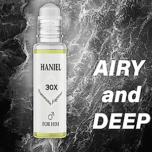Haniel Roll on Aromatic Aquatic Perfume For Men Pheromone Attraction Formula, Pheromone Cologne for Men, Pheromones for Men, Feromonas Para Atraer Mujer, Amazing Scent Improve Charm