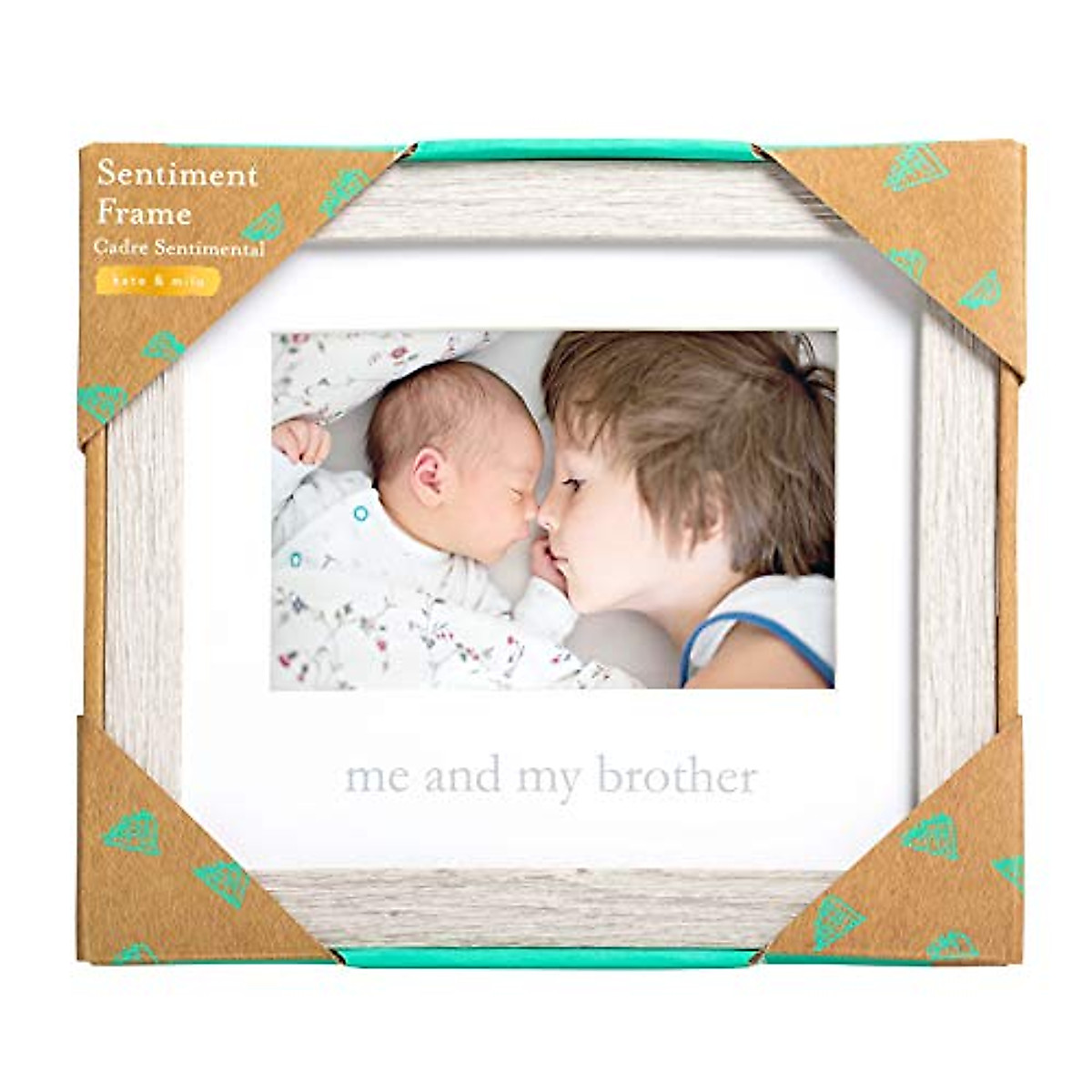Kate & Milo Rustic Me & My Brother Frame, Sibling Gifts, Little or Big Big Gift, Woodland Nursery