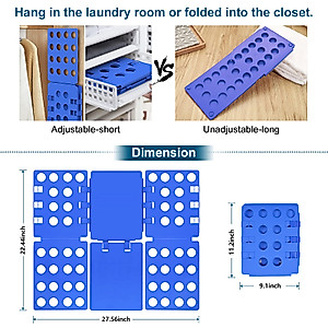 Shirt Folding Board Tshirt Folding Board t Shirt Folder Clothes Folding Board Plastic Laundry Folder Home Storage Tool for Adults and Children, Blue