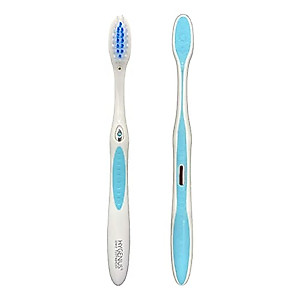 HyGenius Ionic Toothbrush. The Ultimate Plaque Fighting Trillion ION Toothbrush. A Dentist Clean at a Drug Store Price. (Aqua)