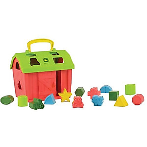 John Deere Barnyard Shape Sorter Toy & Matching Game, Ages 18 Months and Up