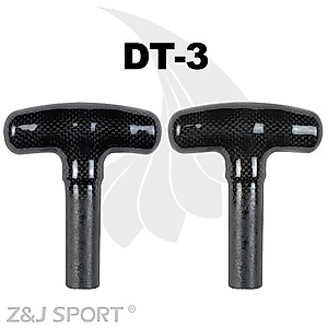 Z&J SPORT Paddle Handle for Dragon Boat Paddle, Canoe Paddle, Carbon Fiber T Handle replacement for DIY (DT-3)