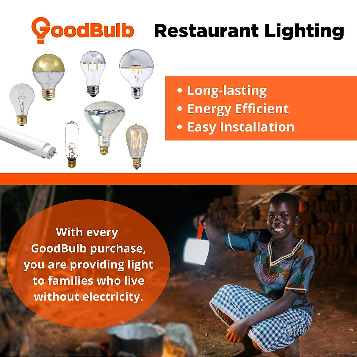 GoodBulb 25O-Watt Heat Lamp BR40 Light Bulbs | Incandescent Restaurant Bulb with E26 Medium Base | 2700K Warm White Light Color | 3250 Lumens (Pack of 10 Bulbs)