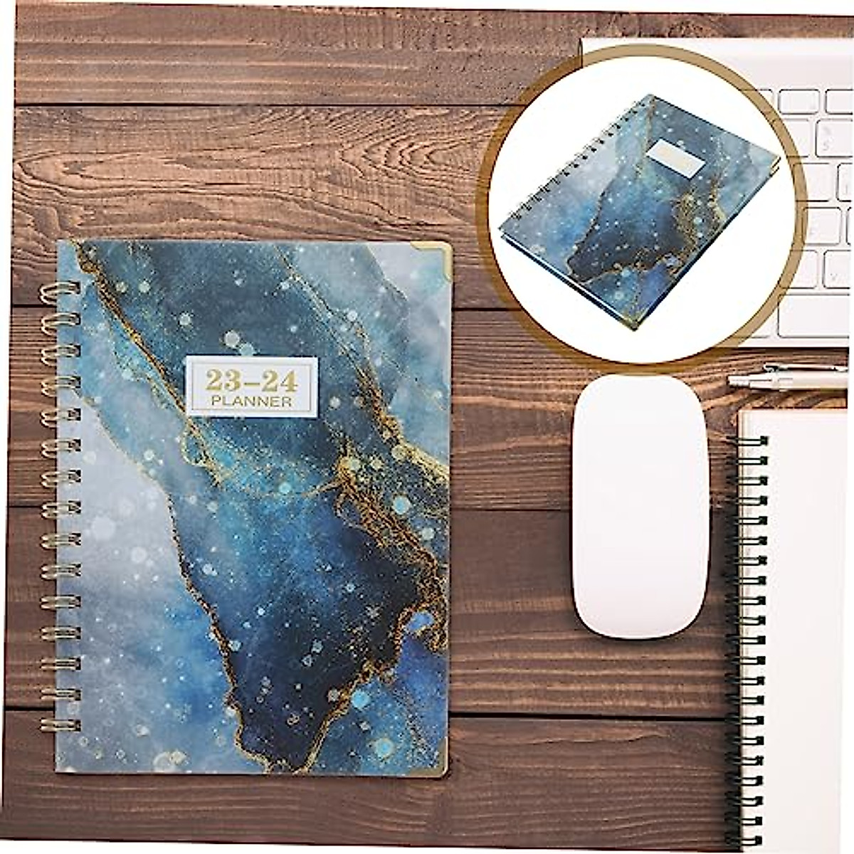 Operitacx 2024 Agenda Book Monthly Planner Notebook Daily Planner Notepad Academic Planner Writing Journal Notebook Daily Planning Calendar Horizontal Grid Write a Book Paper Student