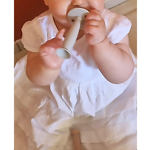 PandaEar Baby Finger Toothbrush Silicone Toothbrush Pink+Blue (3 Set)| Oral Care for Infants Ages 3 Months Plus