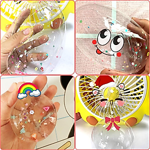 Reengull Nano Tape Bubble Kit - 9.8ft x 1.97” Nano Tape Kit with Balloon Pump and Color Sequin Bags, Clear Nano Tape Bubbles Super Elastic Nano Tape Squishy Kit for Kids Girls DIY (9.8 FT x 1.97 in)