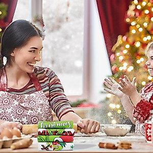 DMYIZH 4Pce Christmas Dish Towels Xmas Thief Kitchen Towels Merry Christmas Decorative for Cooking Baking Cleaning Super Absorbent Hand Towels Funny for Kitchen Bedroom Bathroom New Home