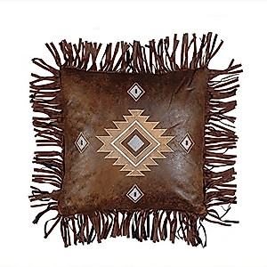 BLACK FOREST DECOR Fringed Diamond Pillow