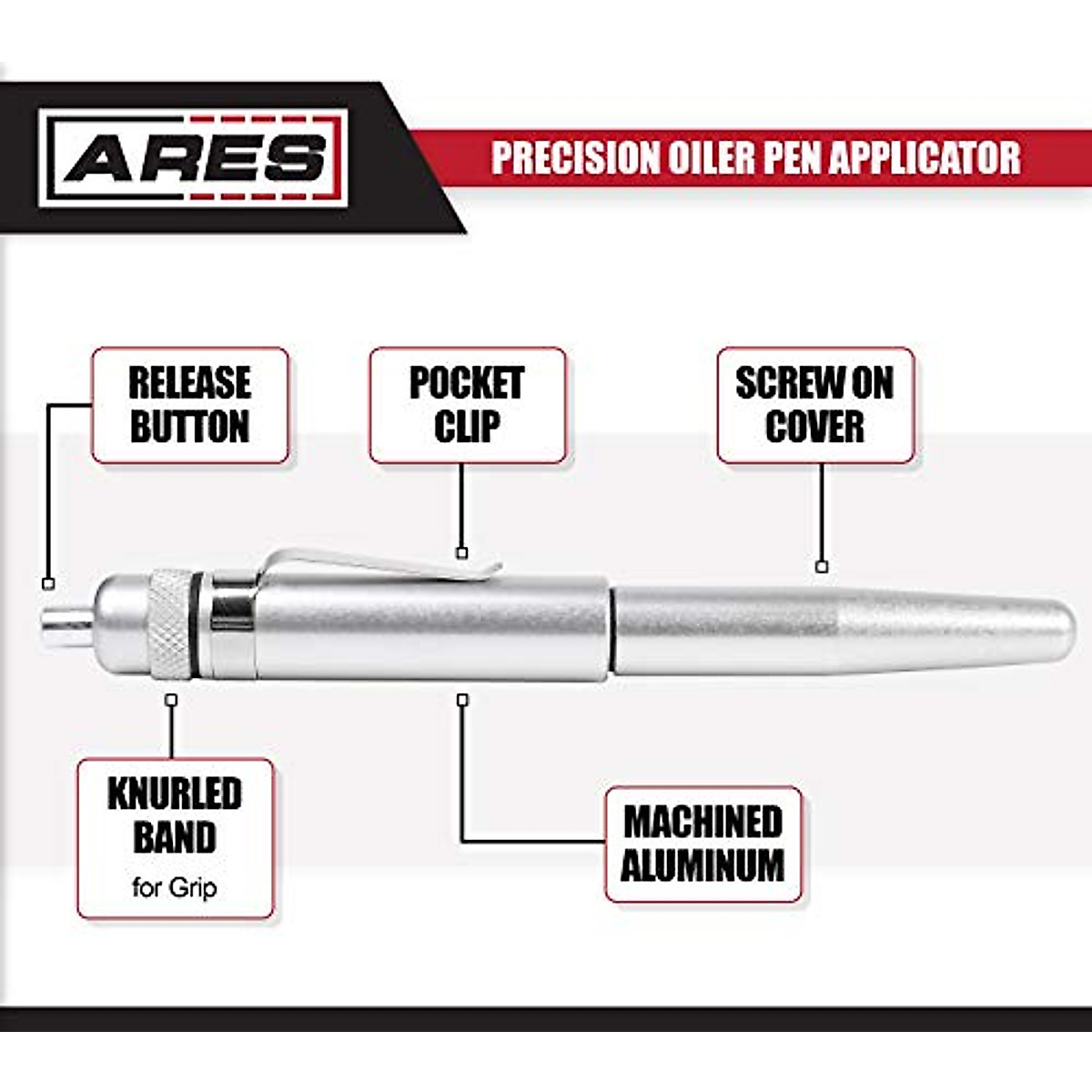 ARES 70004 - Precision Oiler Pen Applicator - Precisely Applies CLP, Ballistol, and Other Lubricants in Tight Places