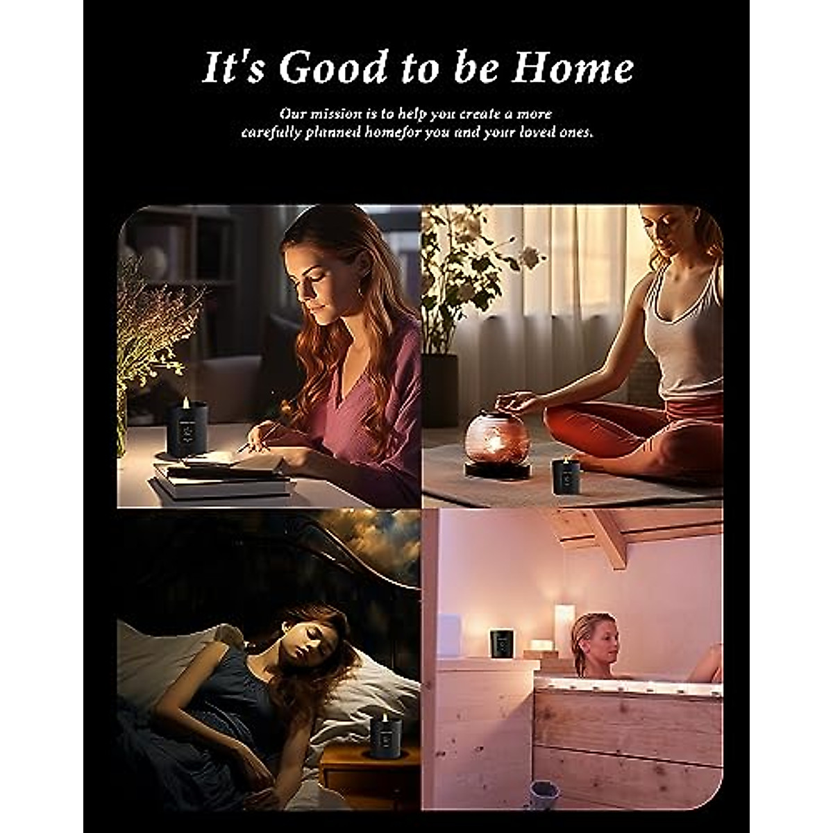 Oud Wood & Rose Scented Candles Gift Set,8oz 55h,Luxury Woody Sandalwood Candles for Home Scented Candles Gift Set,Long-Lasting Soy Candles, Aromatherapy Candles Gift for Women & Men