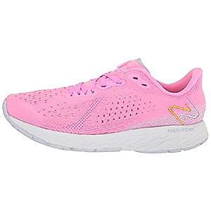 New Balance Women's Fresh Foam X Tempo V2 Running Shoe, Pink/White, 10