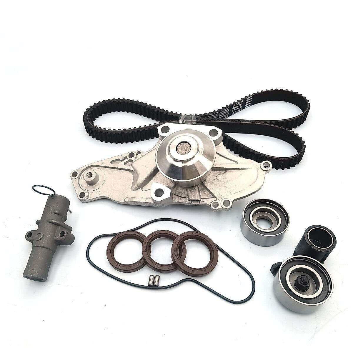 TKH002 TKH-002 TCKWP329 Timing Belt Kits with Water Pump Compatible with Honda Accord water pump kits Odyssey Pilot Ridgeline MDX Acura TL Water pump kit Replace# 19200-RDV-J01 14400-RCA-A01