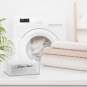 Acrylic Dryer Sheet Container for Laundry Room,Dryer Sheet Holder ,Dryer Sheet Dispenser with Lid for Laundry Storage Containers and Decor,Clear Dryer Sheet Box for Bathroom,Fabric Sheet Holder