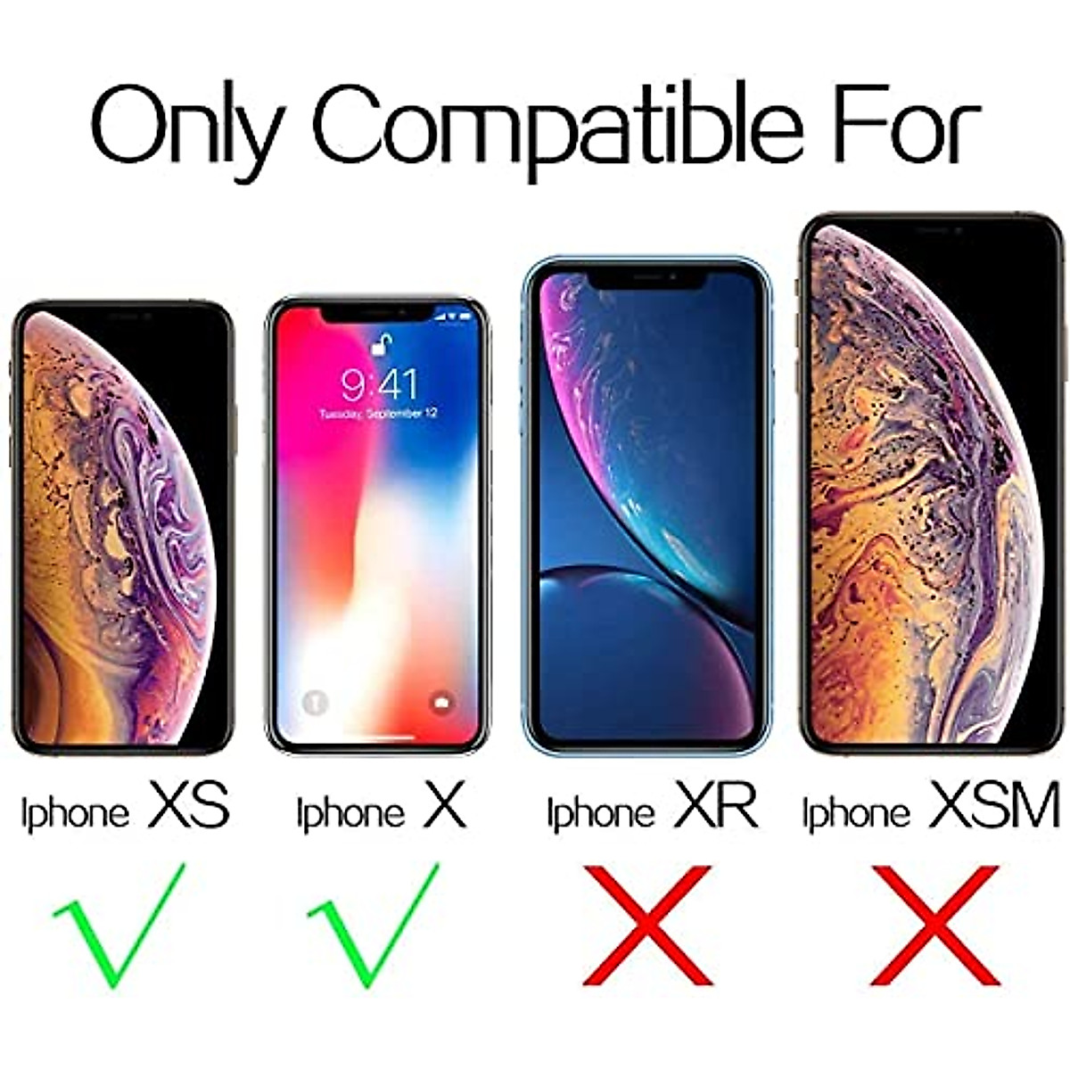 LeYi for iPhone X Case, iPhone Xs Case, iPhone 10 Case with 2 Pack Tempered Glass Screen Protector, Silicone Full Body Cute Slim Women Phone Case Cover for iPhone 10/X/Xs, Violet