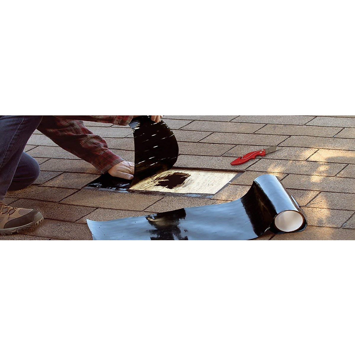 Flex Tape, 12 in x 10 ft, Black, Original Thick Flexible Rubberized Waterproof Tape - Seal and Patch Leaks, Works Underwater, Indoor Outdoor Projects - Home RV Roof Plumbing and Pool Repairs