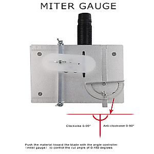 Mini Table Saw, RTOVZON 96W Mini Desktop Electric Saw Cutter 7.1"x5.5", Cut Thickness Adjustable Precision Craft Table Saw with Speed & Angle Adjust 4* Blades, Available for Wood/PCB/Acrylic/Plastic