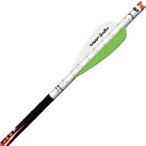 New Archery Products Quikfletch Quikspin 3-Inch 3-Vane Stabilizing Fletching - Green/White