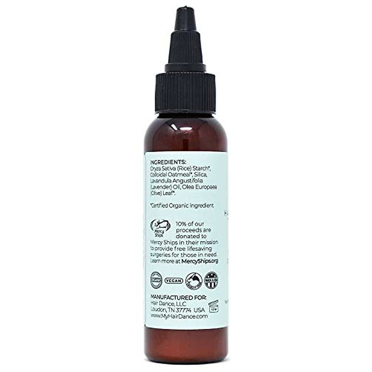 Dry Shampoo Volume Powder. Natural and Organic Ingredients. For Blonde and Dark Hair. Lavender Oil Scented.