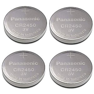 Panasonic Cr2450 Cr 2450 Lithium 3v Battery [ Pack of 4 ]