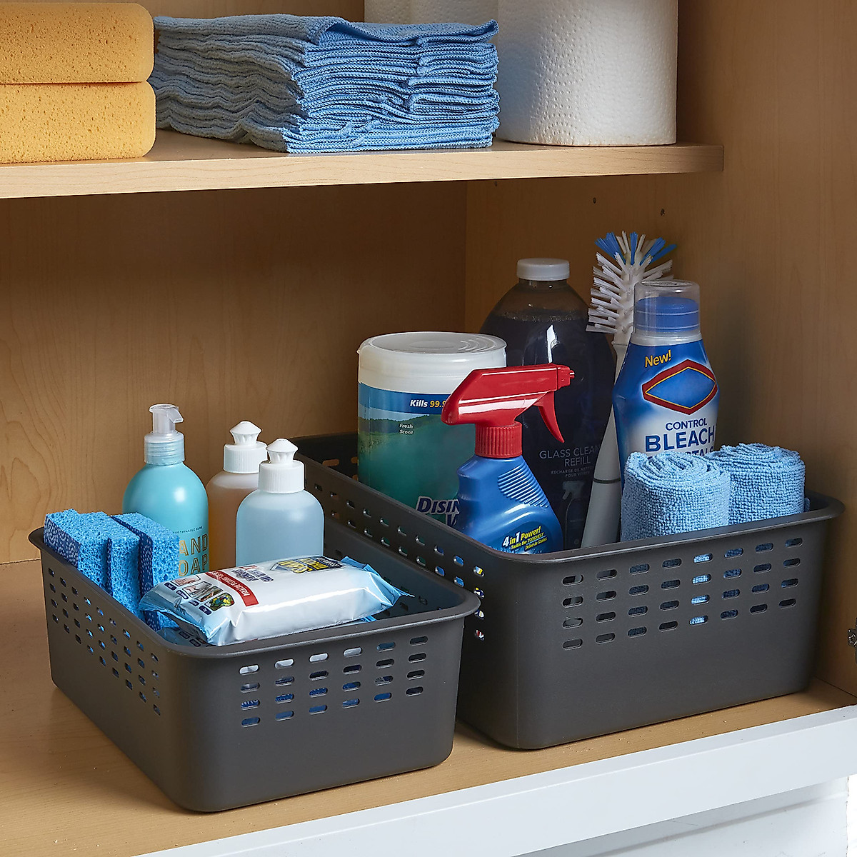 Copco Basics Small Storage Basket, Charcoal