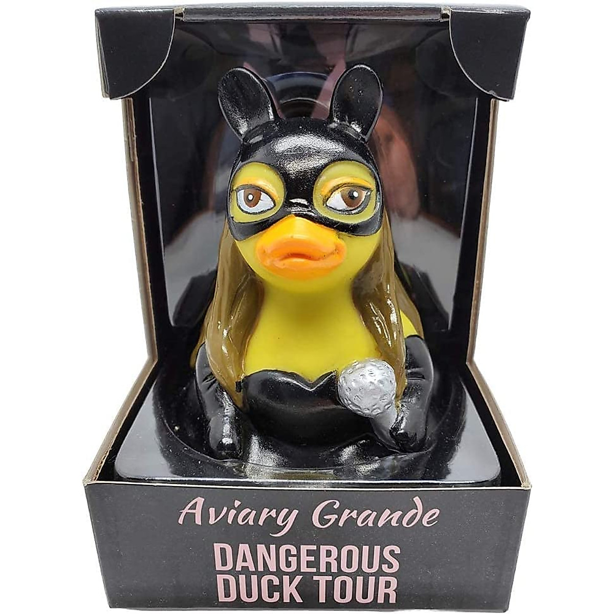 CelebriDucks Aviary Grande Dangerous Duck Tour - Premium Bath Toy Collectible - Pop Music Themed - Perfect Present for Collectors, Celebrity Fans, Music, and Movie Enthusiasts
