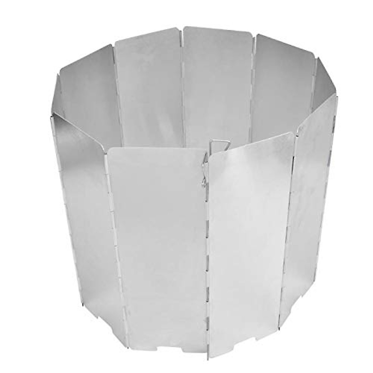 10 Pcs Outdoor Camping Gas Cooker Stove Wind screen Meet All You Needs Backpacking Camping for Other Outdoor Activities for Picnic Cooking(Silver)