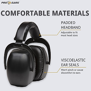 Pro Ears Ultra 30 MRI Kit, MRI-Safe Hearing Protection Earmuffs, Earplugs, and Storage Bag, NRR 30 dB