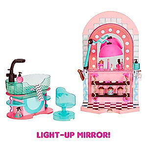 L.O.L. Surprise! Shine On Salon & Spa 5-N-1 Playset with 65+ Surprises- Working Waterfall, Light-Up Mirror, Full 360 Play and Accessories, Holiday Toy, Great Gift for Kids Girls Boys Ages 4 5 6+ Years Old
