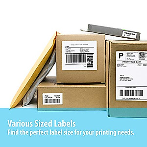 Buhbo 4-UP Address Shipping Label 4" x 5" Sticker Labels for Laser & Ink Jet Printers (100 Sheets, 400 Labels)