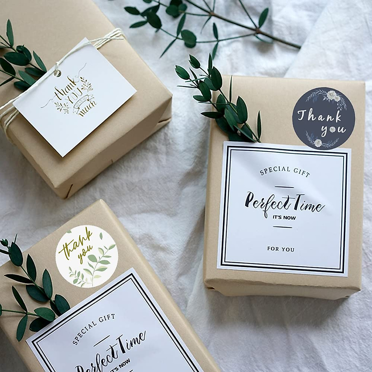 Thank You Stickers Rolls Watercolor Flower Thank You Stickers Labels Round Adhesive Labels Stickers Decorative Sealing Stickers Perfect for Small Business, Weddings, Parties, Gifts(500 Per Roll)