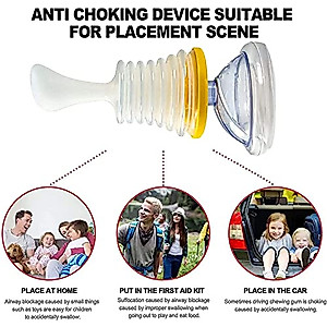 2023 New Choking Rescue Device - 2 Different Size Masks,Professional Choking Emergency Device for Adult and Children,Portable Training Suction Anti Choking Device