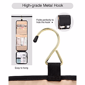 Relavel Travel Toiletry Bag for women with Detachable TSA Approved Toiletry Bag, Compact Hanging toiletry bag with Small Carry On 3-1-1 Clear Waterproof Travel Bags for Toiletries (M Black, A Small)