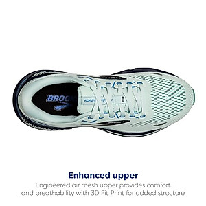 Brooks Women’s Adrenaline GTS 23 Supportive Running Shoe - Blue Glass/Nile Blue/Marina - 8.5 Wide
