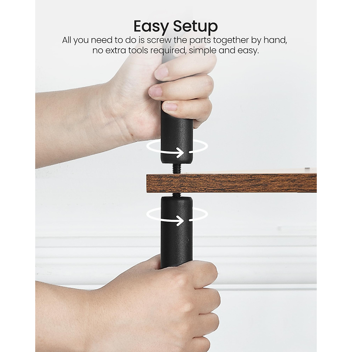 CHOEZON Narrow Book Shelf 6-Tier 67.2" Tall Bookcase with Protective Diagonal Braces, for Living Room, Bedroom, Study, Balcony, Rustic Brown and Black TCJ06BF