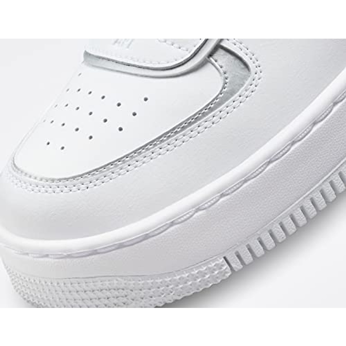 Nike Air Force 1 Shadow Womens White/Metallic Silver Size 6