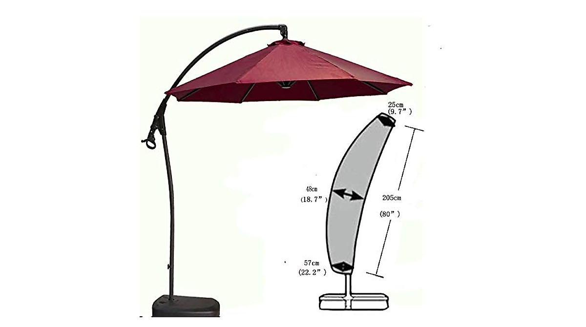 FLR Waterproof Umbrella Cover for 7-11ft Patios | Easy & Durable Protection