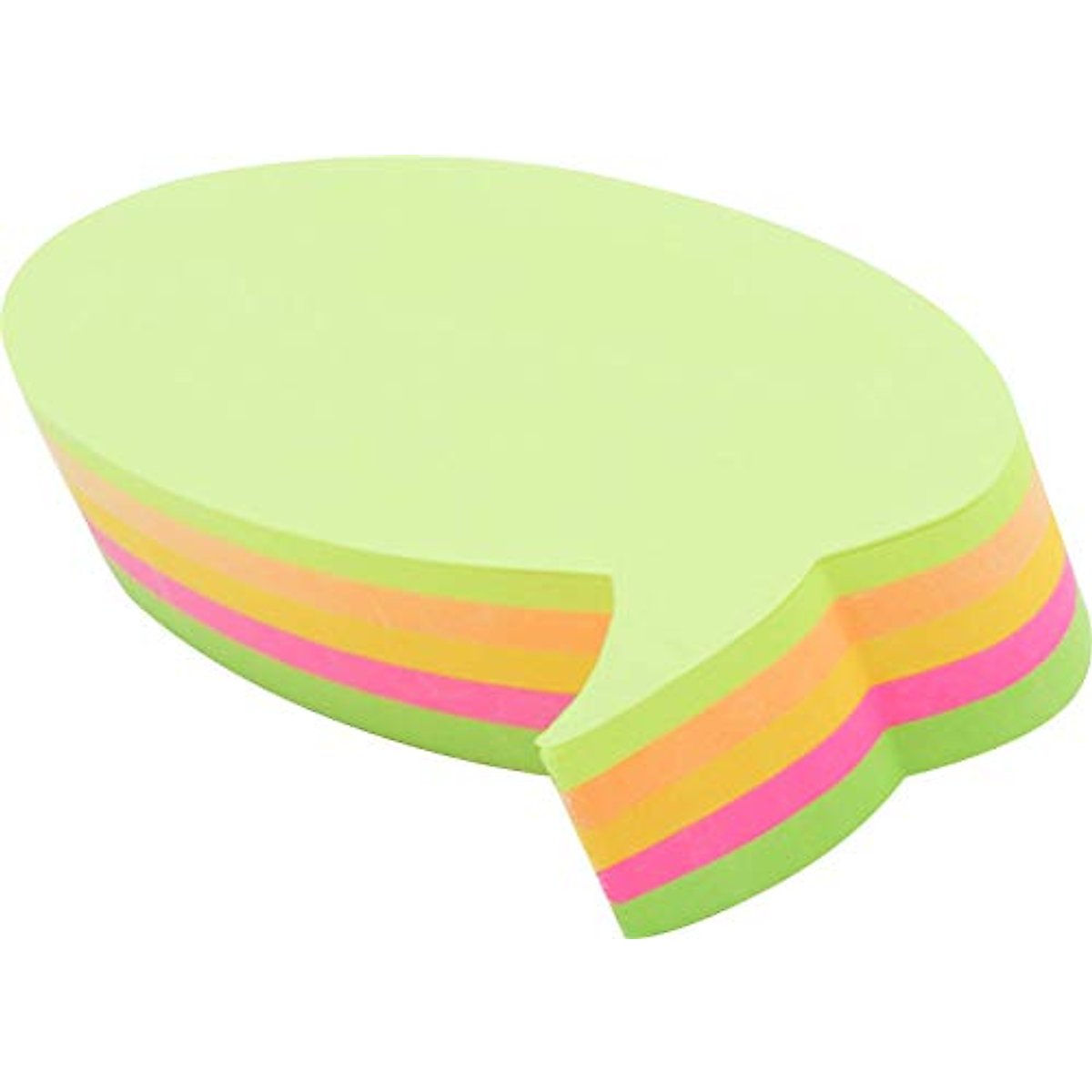 4A Shapes Sticky Notes,Bubble Shape,3 3/8 x 1 7/8 Inches,Neon Assorted,Self-Stick Notes,200 Sheets/Pad,1 Pad/Pack,4A 5059