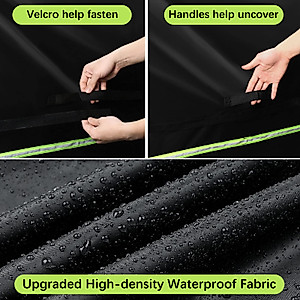 [2Pack] Upgraded Patio Chaise Lounge Chair Reflective Covers Waterproof Outdoor, All Weather Guard Pool Lounger Chair Covers, 420D Oxford Fabric Heavy-Duty Protection,79''L x 30''W x 25''H,Black