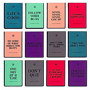 Magnetic Bookmarks -Motivational Affirmation Quote Mantra- Set of 12 Inspirational Bookmarks for All Ages, Men, Women, Teens Girls Students. Perfect Gifts for Friends, Coworkers & Student Incentives!