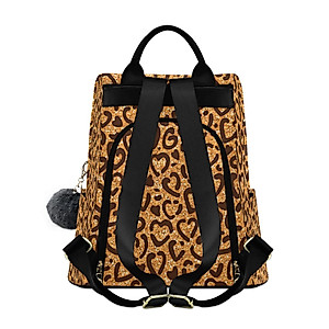 senya Women's Fashion Backpack Purses Handbags Brown Leopard Shoulder Bag Travel bag