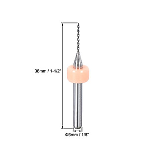 uxcell PCB Drill Bits 0.15mm-1.0mm Tungsten Carbide Rotary Tool Jewelry CNC Engraving Print Circuit Board Micro Drill Bits 1/8 Inch Shank 2 Set (20 Pcs)