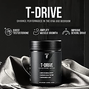 InnoSupps : T-Drive | Testosterone Booster | Amplify Muscle Growth | KSM-66 Ashwagandha, Boron, Fenugreek | 90 Capsules