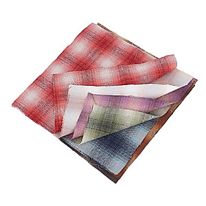 Plaid Fabric, Plaid Quilting Fabric Cotton Fabric Plaid Buffalo Check Fabric Precut Scraps for Christmas DIY Craft Sewing Quilting