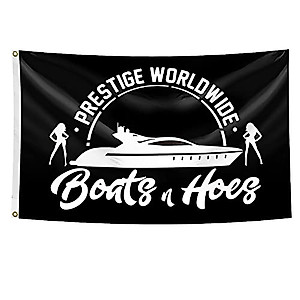 Lethburn Prestige Worldwide Boats Hoes Flag for Man Cave Bedroom, Living Room, College Dorm, Home Decor 3x5 Ft.