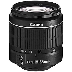 Canon EOS 4000D / Rebel T100 DSLR Camera with EF-S 18-55mm + 500mm Preset Manual Focus Lens + SanDisk 64GB Card + Tripod + Case + MegaAccessory Bundle (23pc Bundles) 500MM Preset Lens (Renewed)