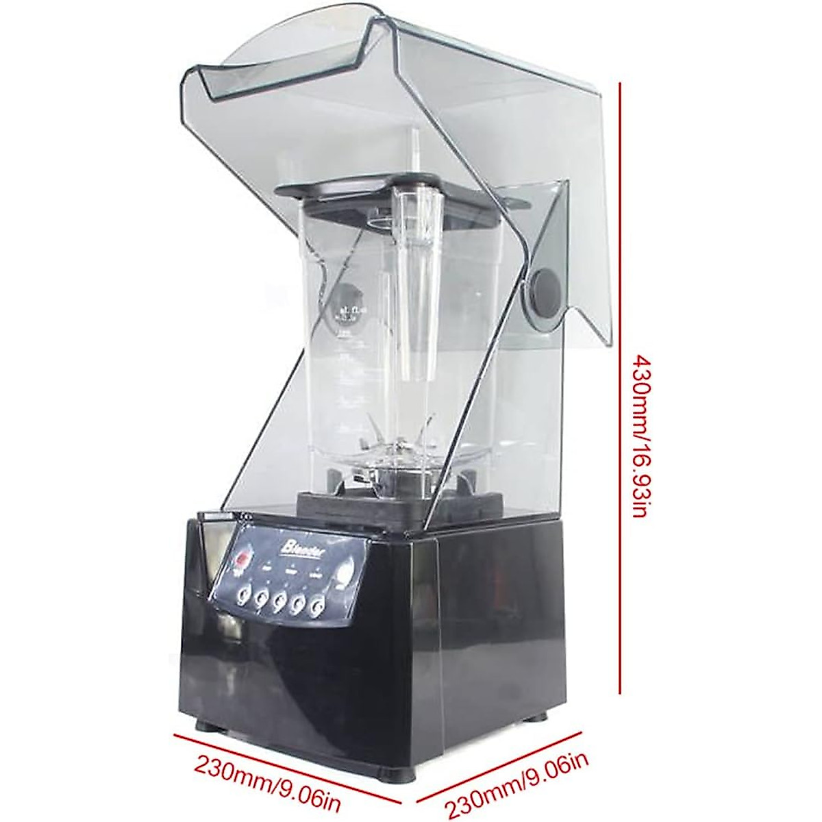 Blenders for Kitchen, 1.8L Countertop Professional Blenders Commercial Soundproof Blender Smoothie Maker Juice Ice Crusher Mixer with Two Volume Units for Making Juices