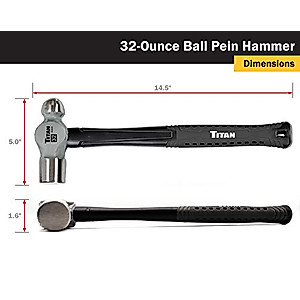 Titan - 32 Oz. Ball Pein Hammer (63024)